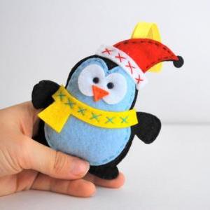 Felt Penguin Christmas Ornament Sewing Pattern - Pdf Epattern A480 on ...
