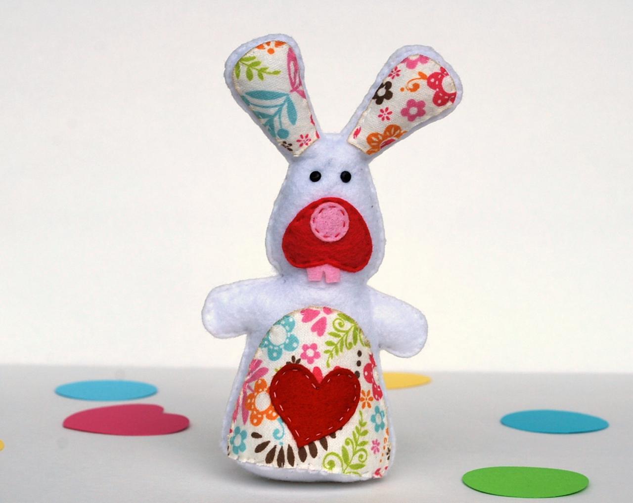 Plush Rabbit Sewing Pattern, Pdf Sewing Pattern.felt Bunny Plush Toy ...
