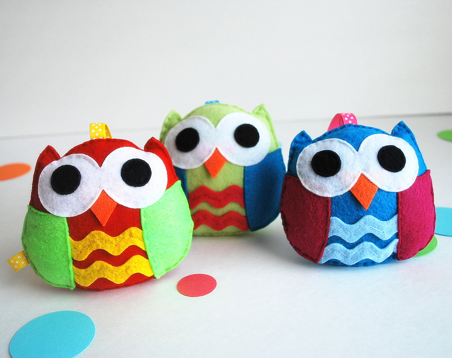 Christmas Owl Ornament, Rattle Baby Toy PDF Sewing Pattern , Kids Craft ...