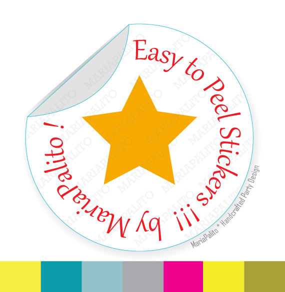 First Place Ribbon Party Personalized PRINTED Round Stickers, 1st Place ...